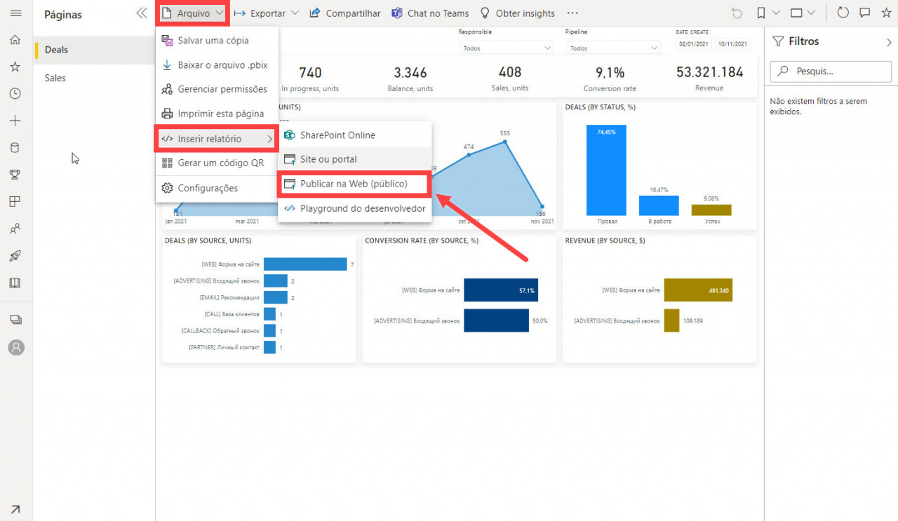 Como conectar o Microsoft Power BI